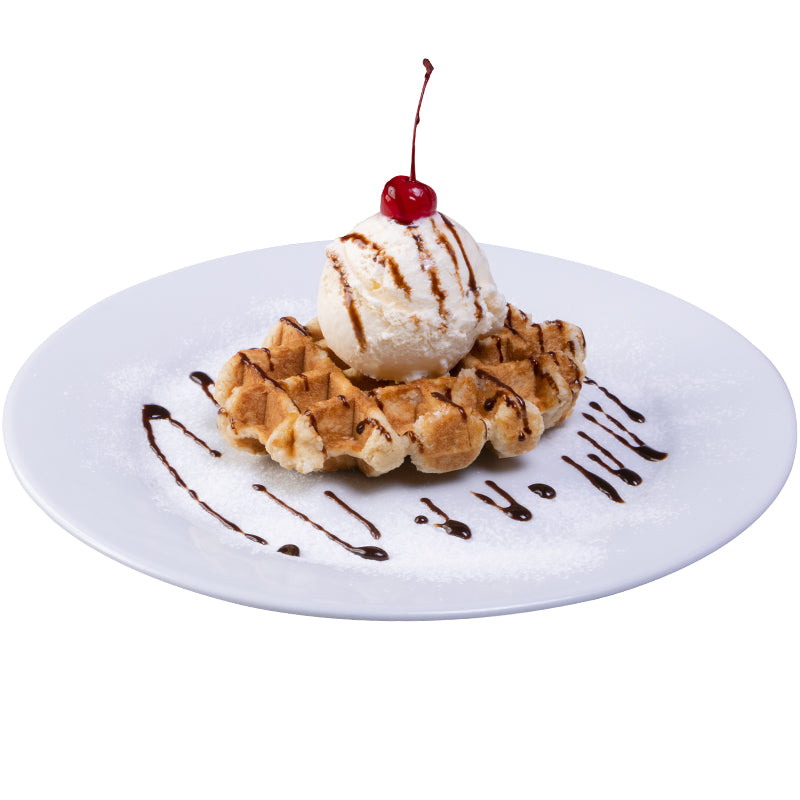 Helado Con Waffles